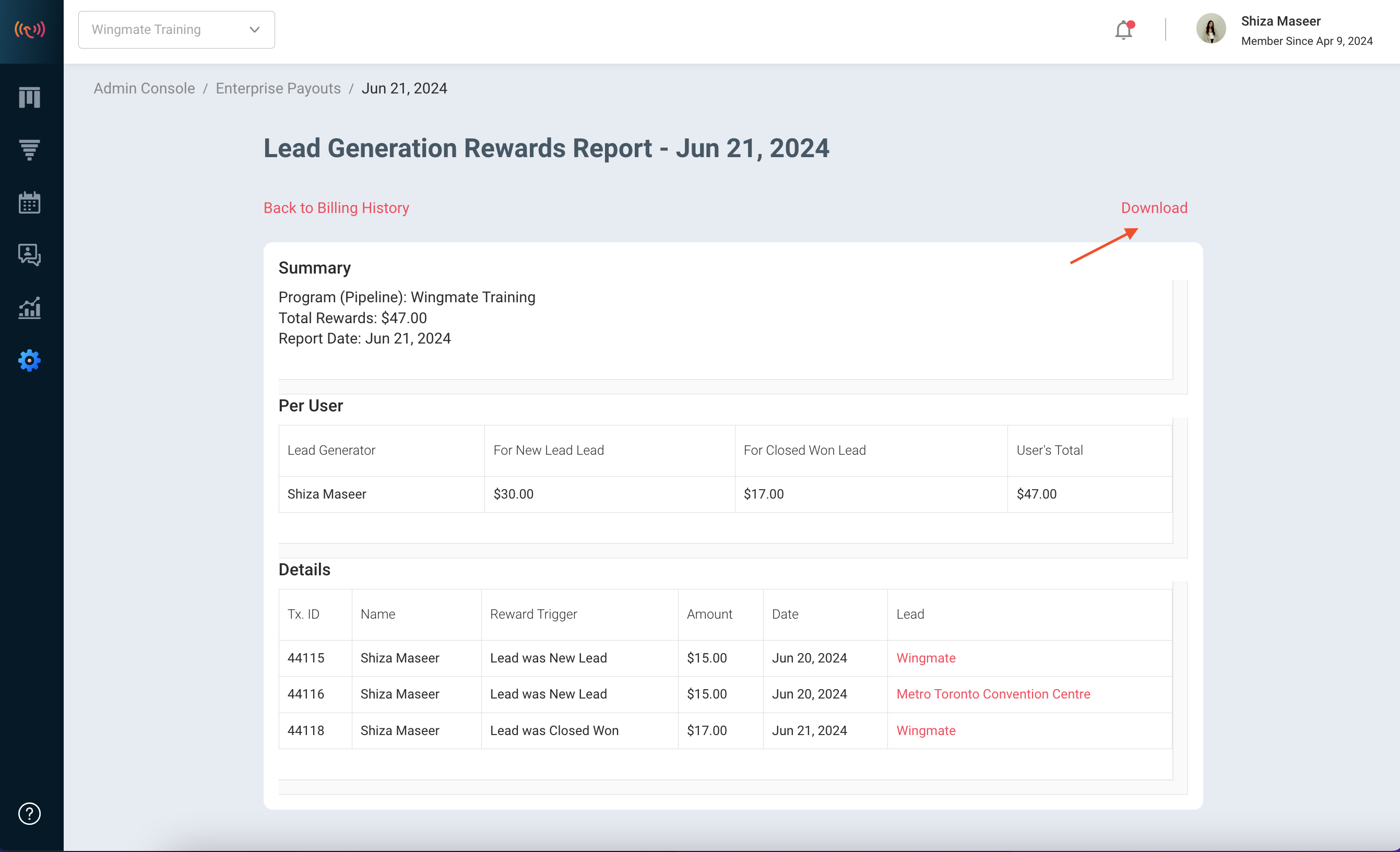 How Do I Generate A Payout Report (Manage Rewards)? – Wingmate Support