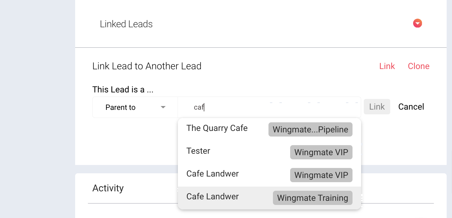 How To Link A Lead – Wingmate Support