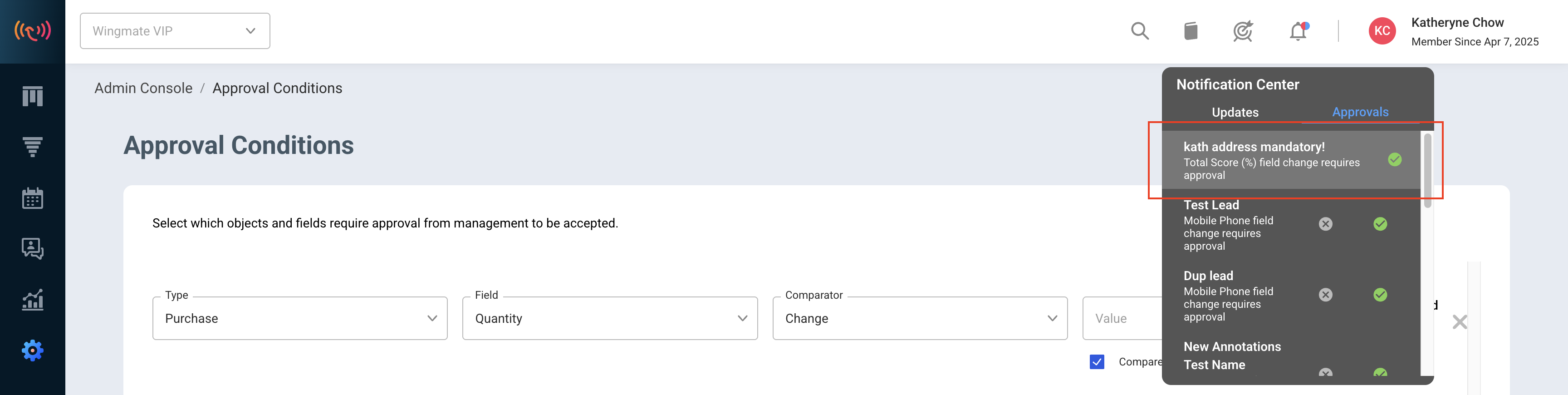 Approvals: How to Accept/Reject an Approval – Wingmate Support