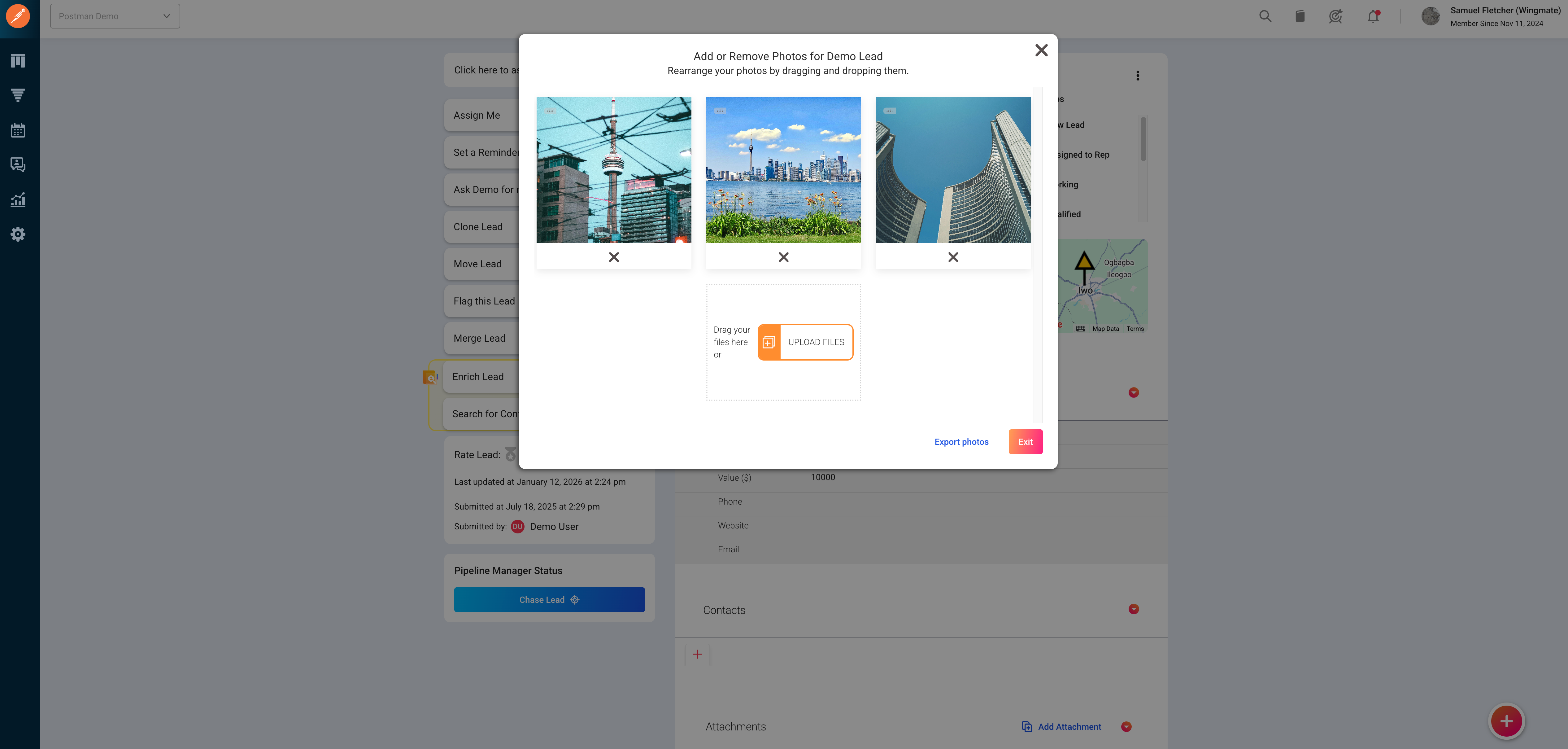 Leads: How to Add Images to a Lead – Wingmate Support